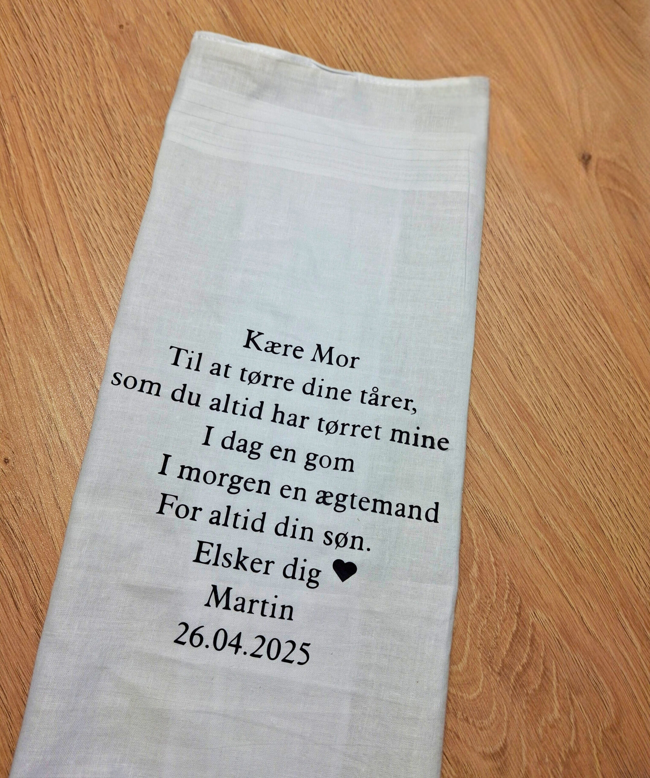 Lommetørklæde - SØN TIL MOR - KreaBoxen